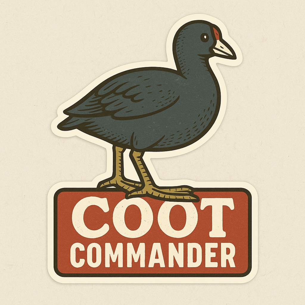Coot Commander Sticker – Camp Co.